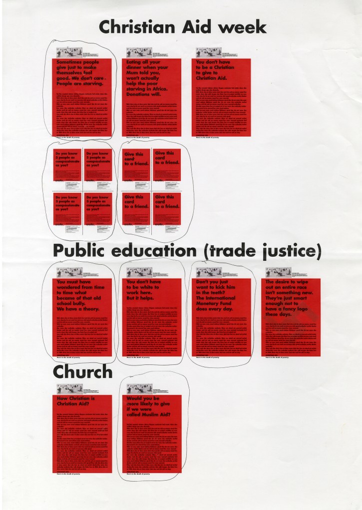 CHRISTIAN AID: The client may be right. | STUFF FROM THE LOFT.