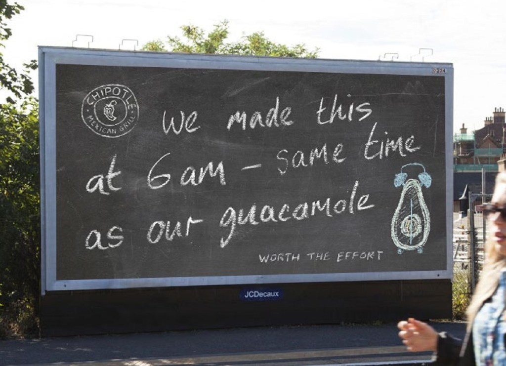 Chipotle, Poster – ‘Same time’ in-situ, Mother-01 | STUFF FROM THE LOFT.