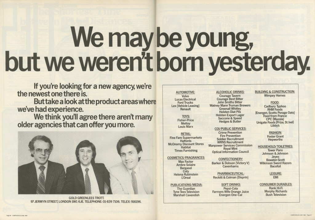 GGT ‘Born Yesterday’ ad, June 1980-01 | STUFF FROM THE LOFT.