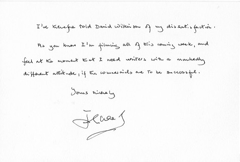 Cleese letter page 2 | STUFF FROM THE LOFT.