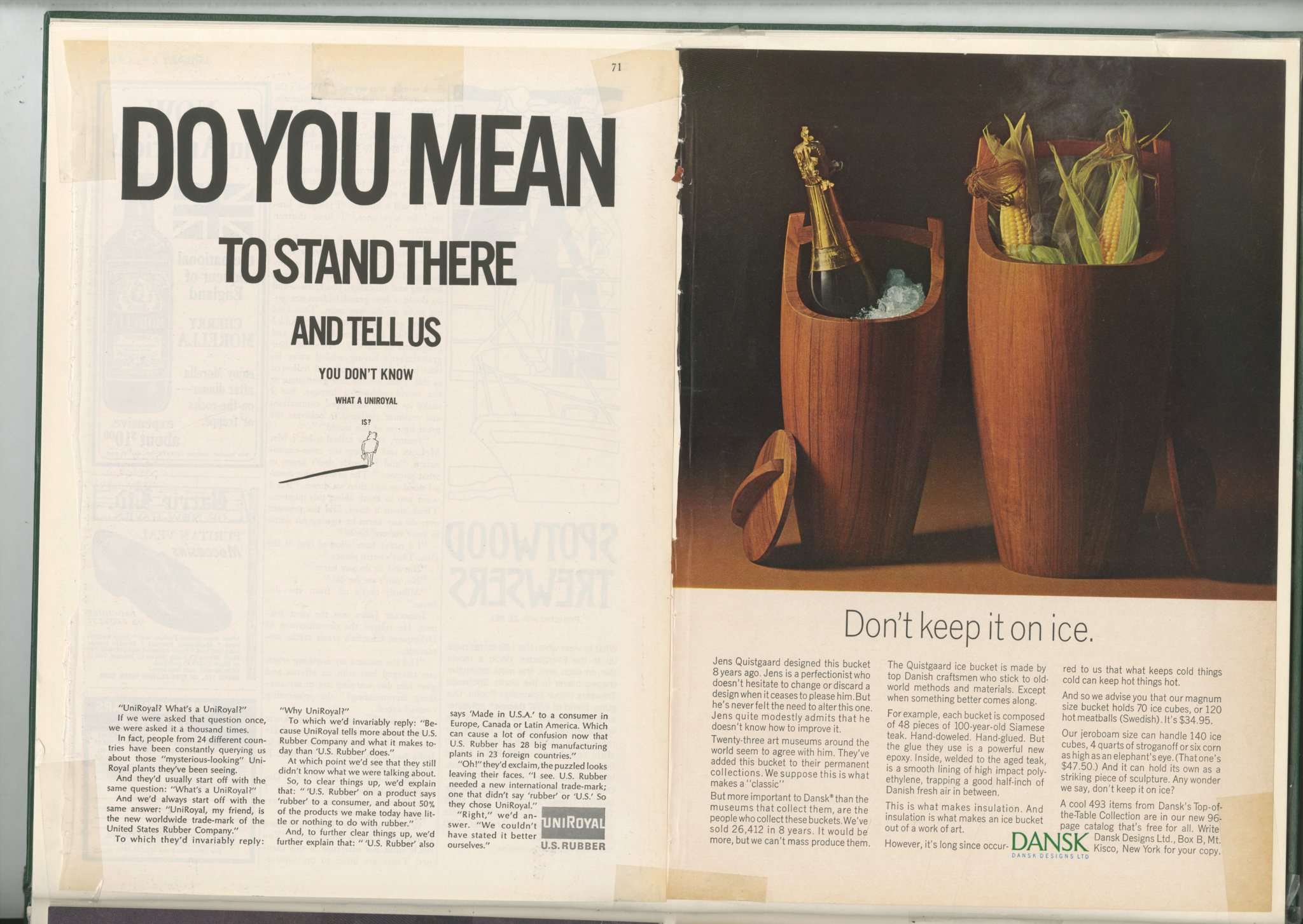 14. New Yorker Ads 1 (UniRoyal:DDB NY:Dansk:PKL:George Lois:) | STUFF ...