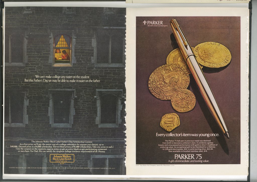 34. New Yorker Ads (Parker Pens:Johnnie Walker Black Label) | STUFF ...