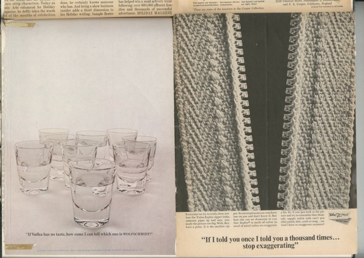 43. New Yorker Ads 1 Talon Zippers:Gilbert Advertising:Wolfschmidt ...