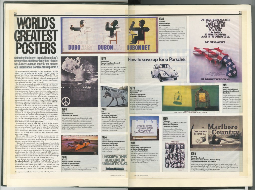 10*. World’s Best Posters:Campaign:Maxell:VW:B&H:CDP:DDB:Cassandre:Rick ...