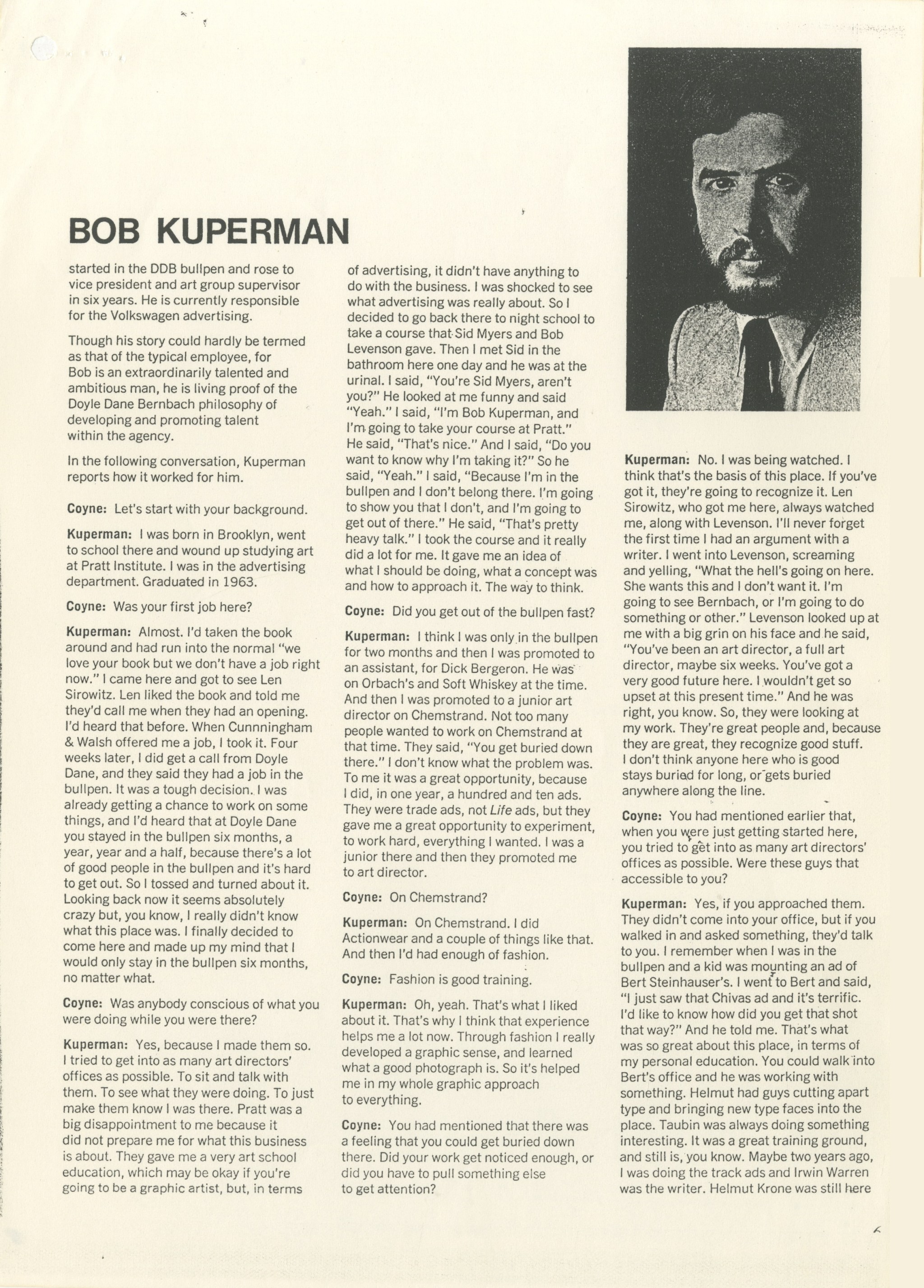 Bob Kupperman-01 | STUFF FROM THE LOFT.