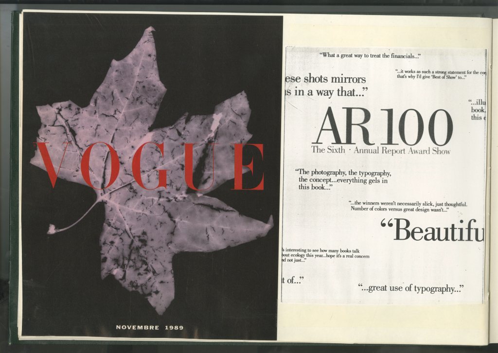 12. Italian Vogue:Fabien Baron:1989 Type 3 | STUFF FROM THE LOFT.