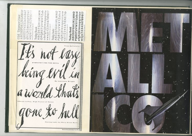 8. Italian Vogue:Fabien Baron: Today Font:Old Typewriter Font:Rolling ...