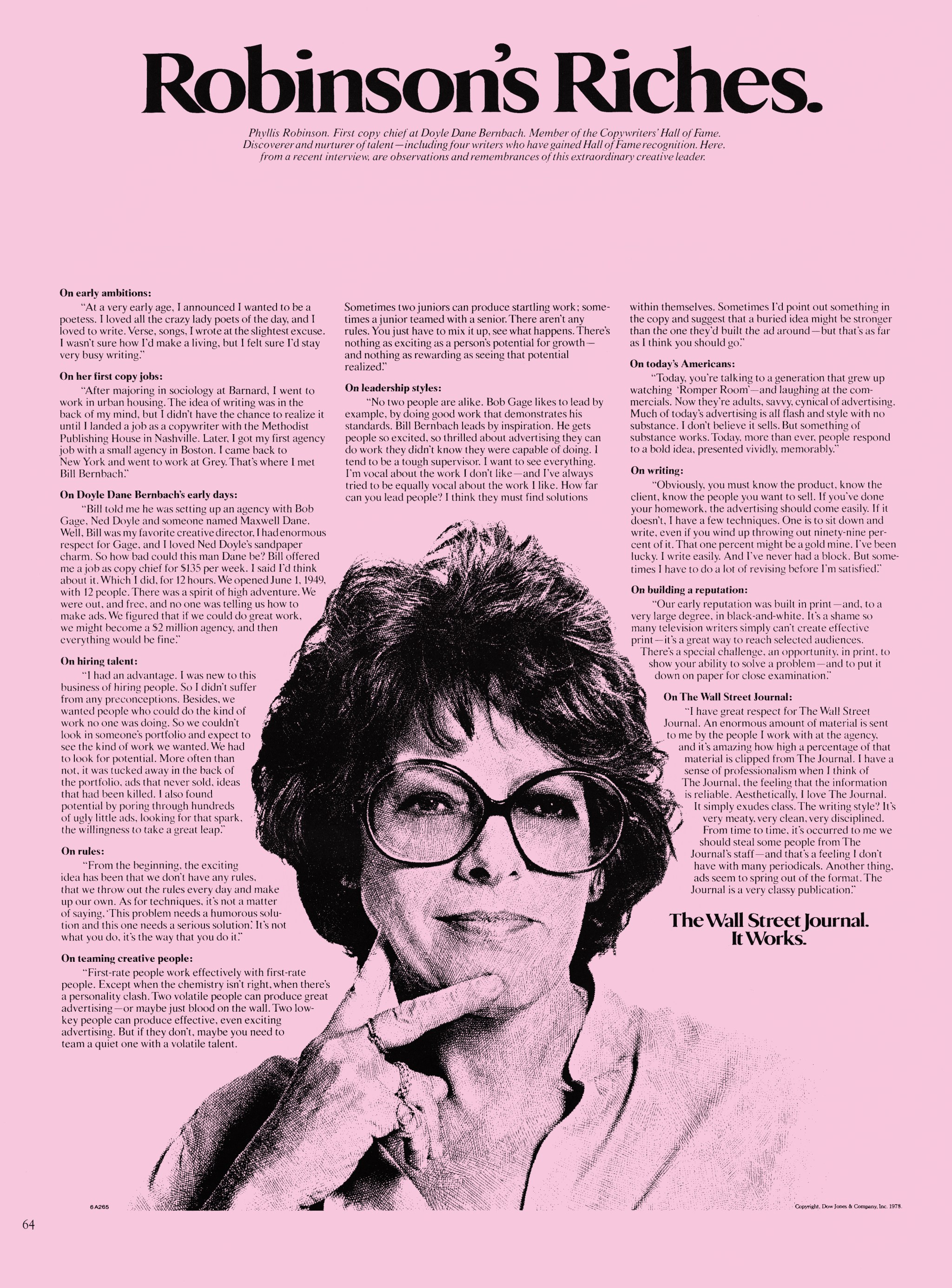 Phyllis Robinson:WSJ-01:Pink | STUFF FROM THE LOFT.